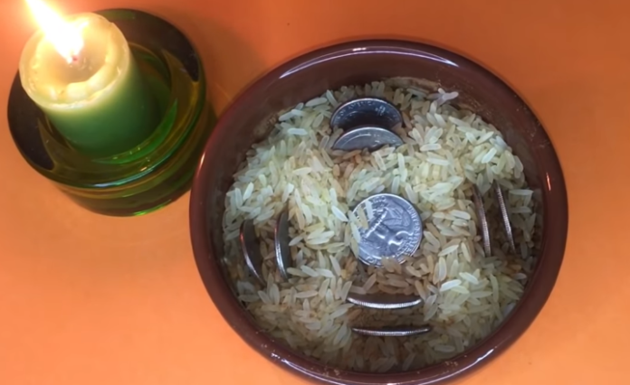 Dinero Rápido con arroz y monedas - Virolico